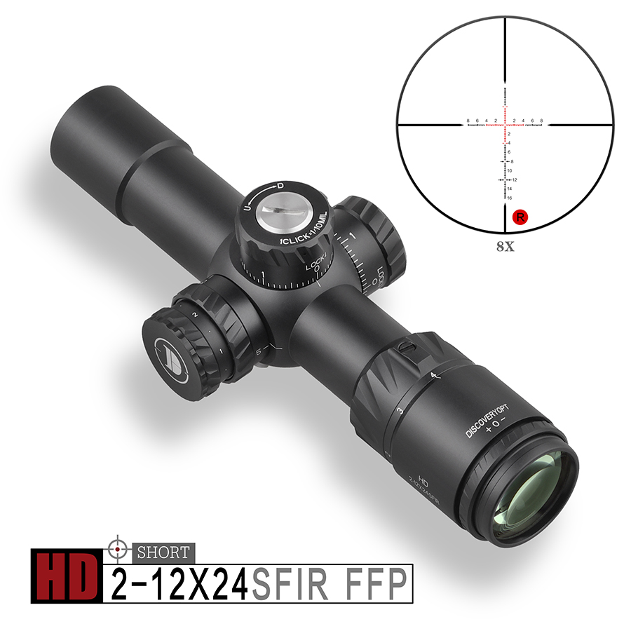 Discovery HD 2-12×24 SFIR FFP Compact Rifle Scope